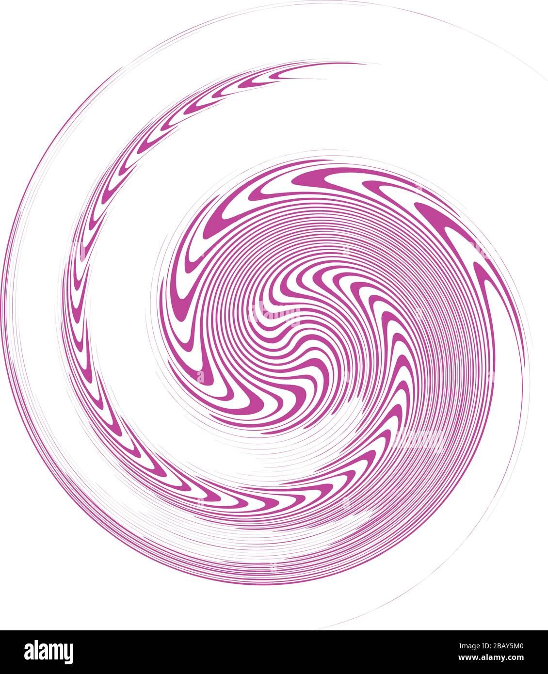 Single-colored,monochrome twirl, swirl. Shape with rotation, spin ...