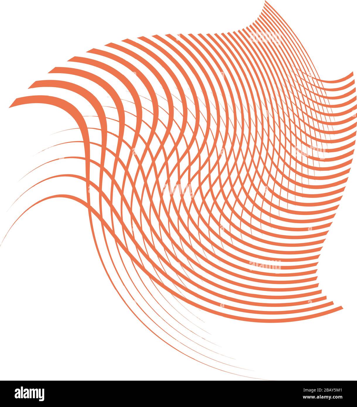 Single-colored,monochrome twirl, swirl. Shape with rotation, spin ...