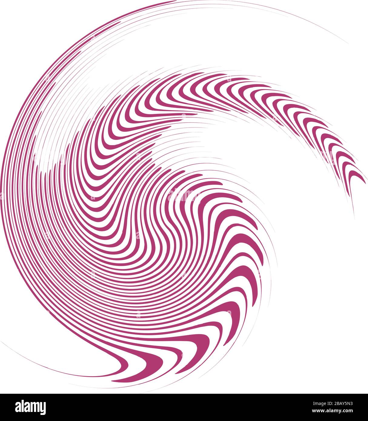 Single-colored,monochrome twirl, swirl. Shape with rotation, spin ...