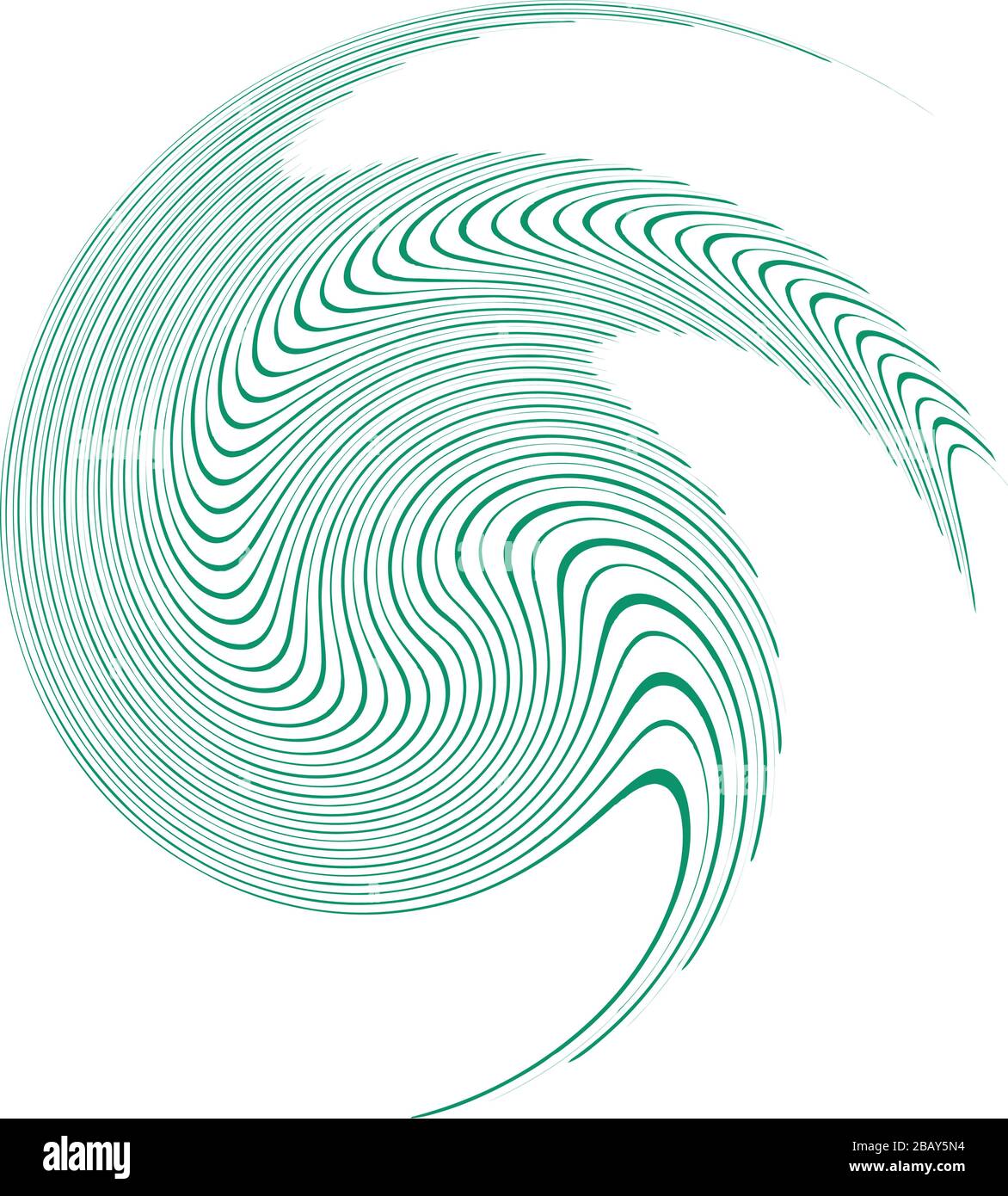 Single-colored,monochrome twirl, swirl. Shape with rotation, spin ...