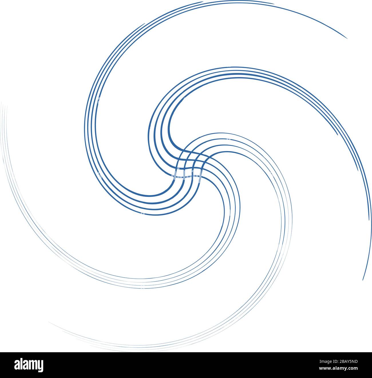 Single-colored,monochrome twirl, swirl. Shape with rotation, spin ...