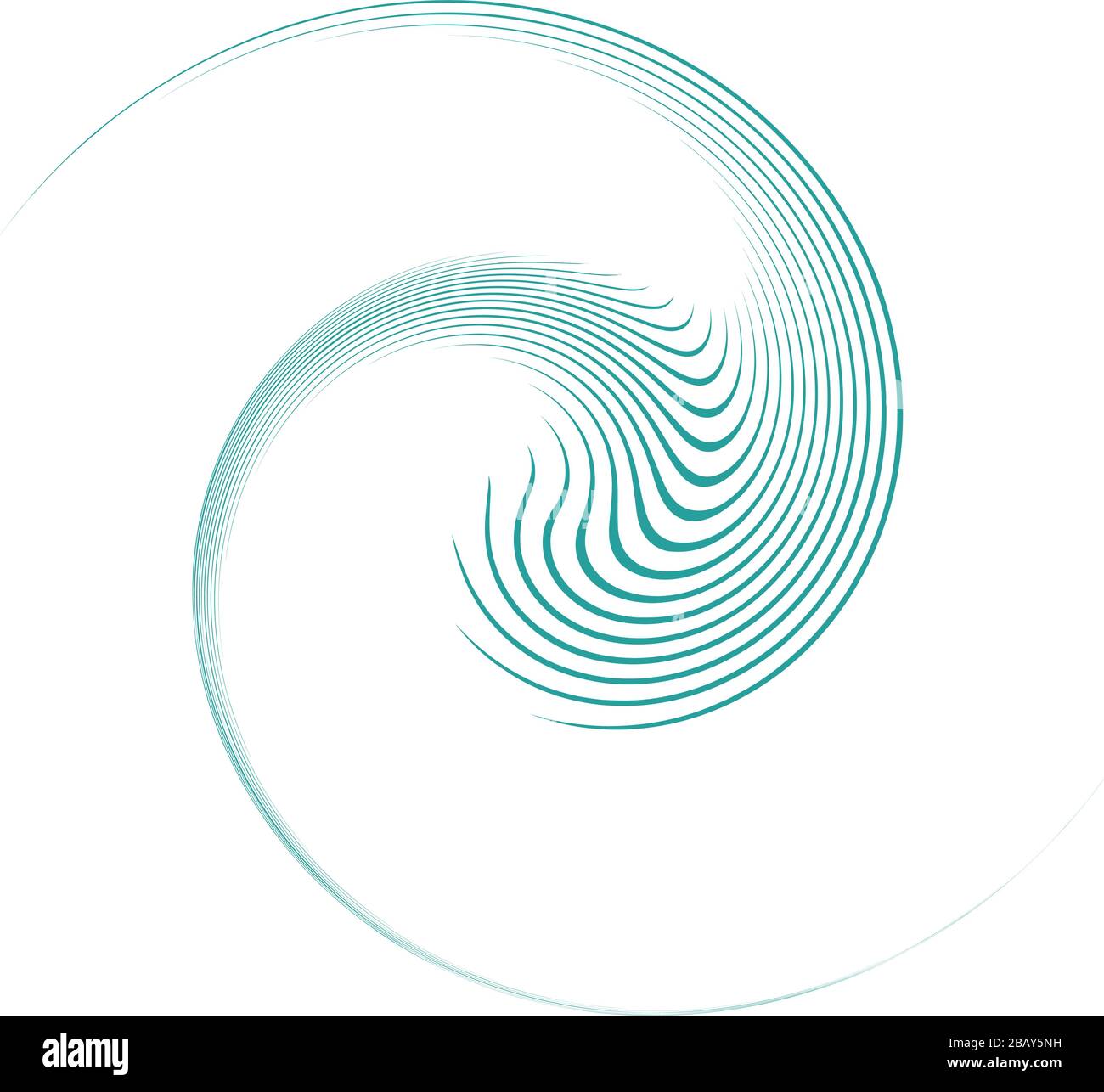 Single-colored,monochrome twirl, swirl. Shape with rotation, spin ...