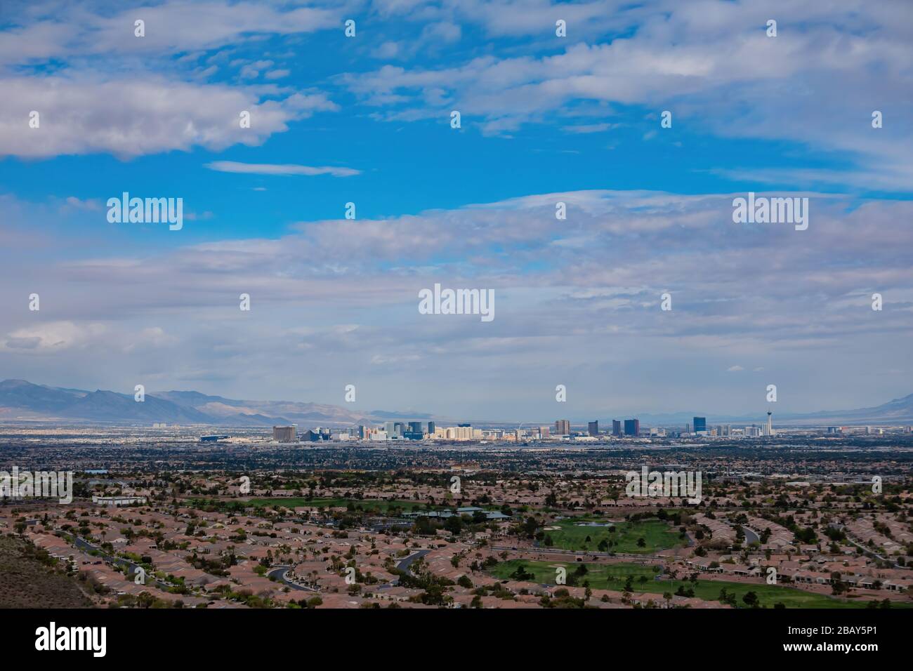 Beautiful residence area of MacDonald Ranch with the strip view at ...