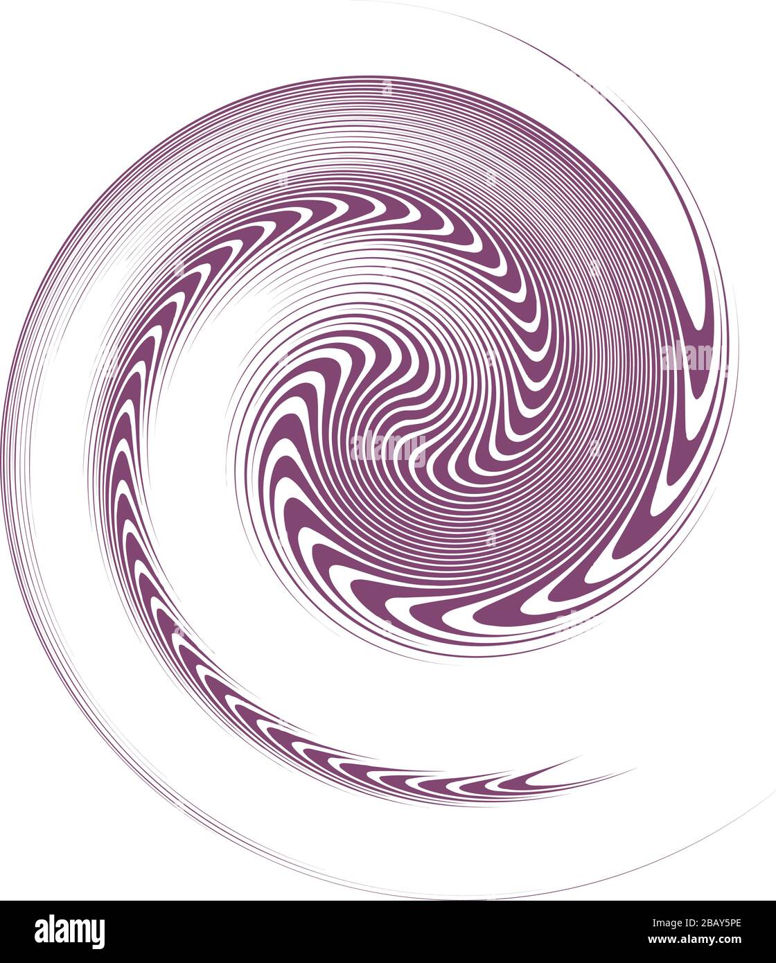 Single-colored,monochrome twirl, swirl. Shape with rotation, spin ...