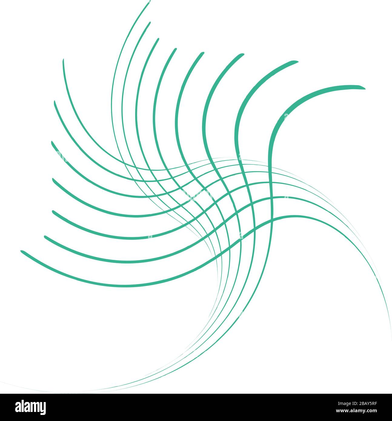 Single-colored,monochrome twirl, swirl. Shape with rotation, spin ...