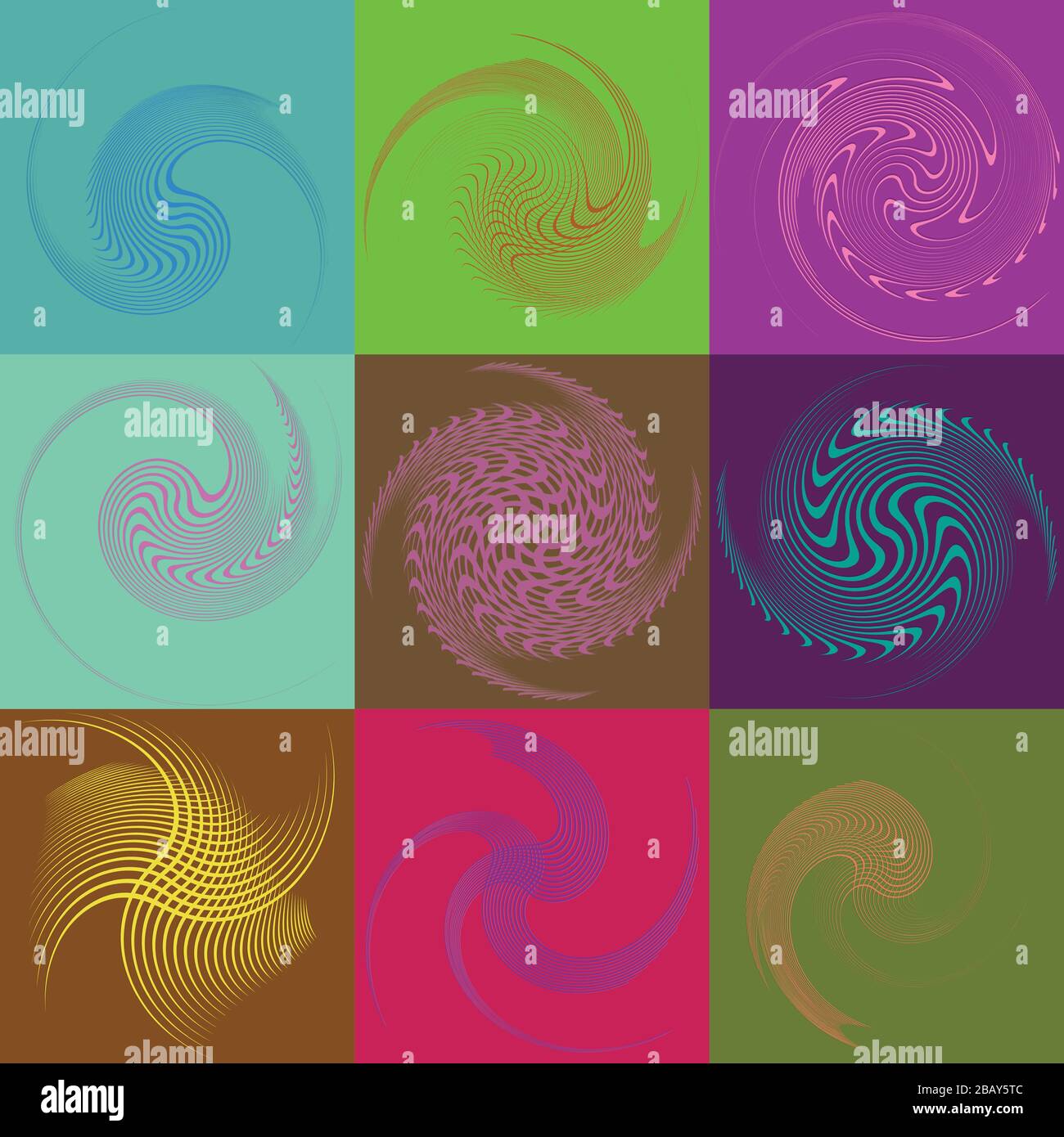 Radial starburst shapes geometric hi-res stock photography and images ...