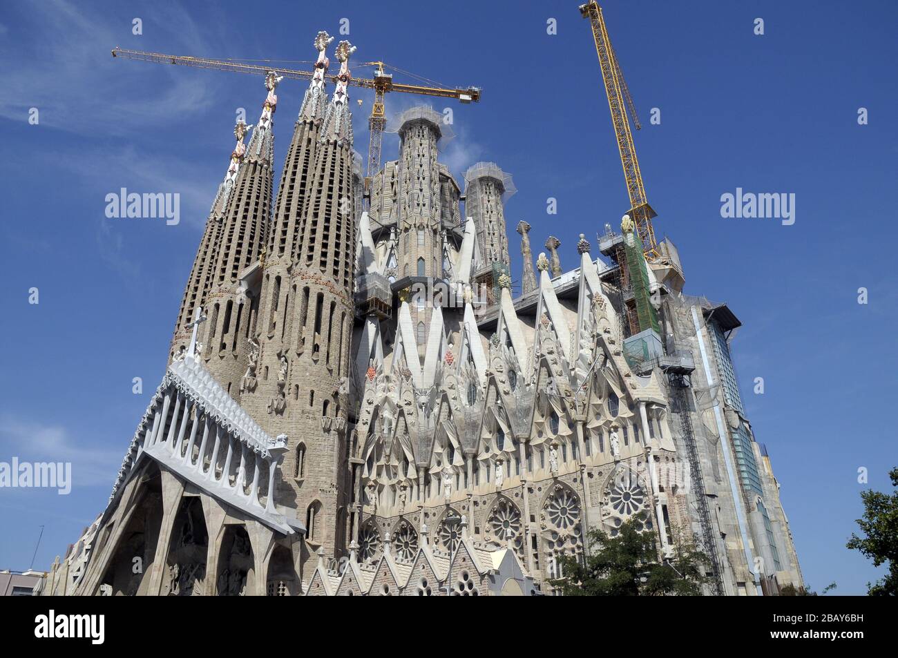 Temple of the Holy Family Antonio Gaudi under construction , SAGRADA ...