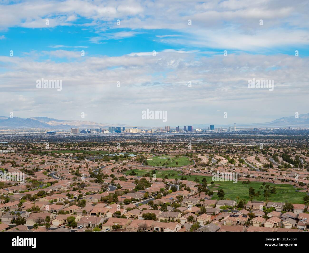 Beautiful residence area of MacDonald Ranch with the strip view at ...