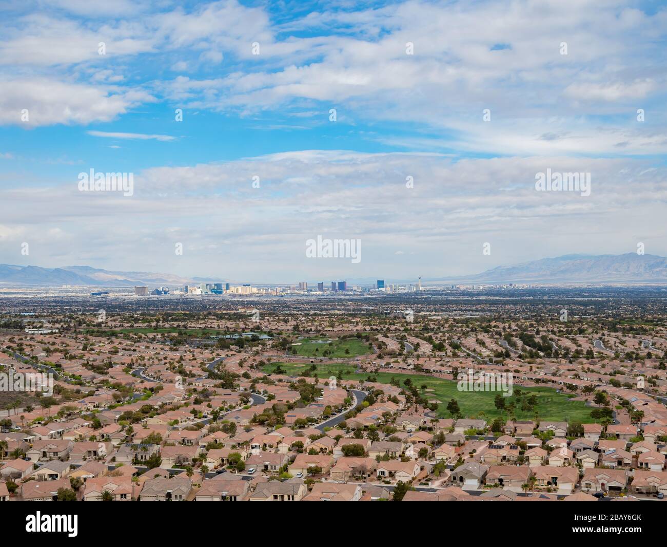 Beautiful residence area of MacDonald Ranch with the strip view at ...
