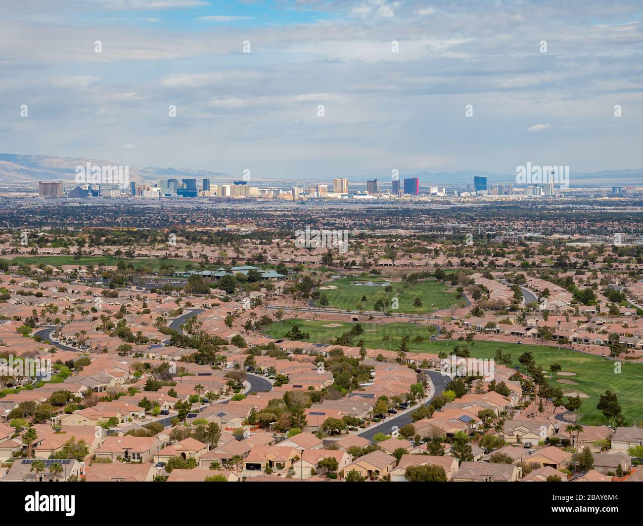 Beautiful residence area of MacDonald Ranch with the strip view at ...