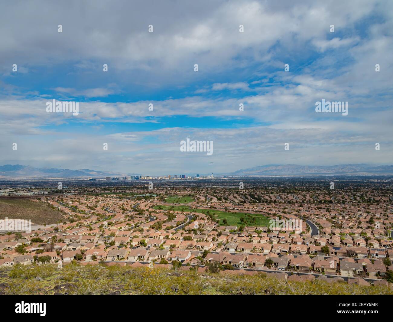 Beautiful residence area of MacDonald Ranch with the strip view at ...