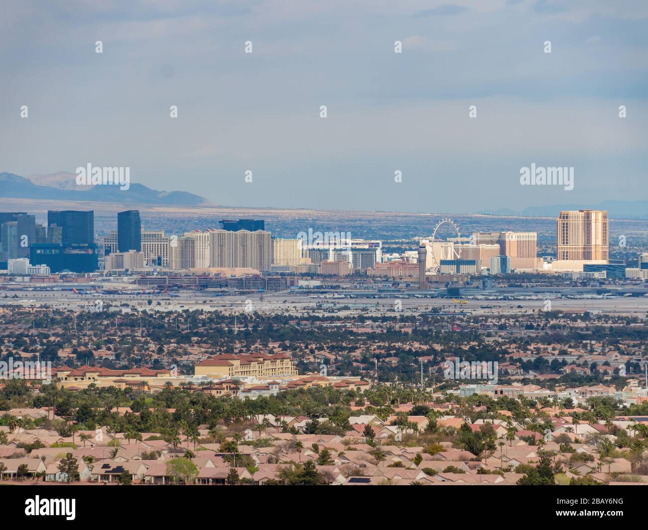 Beautiful residence area of MacDonald Ranch with the strip view at ...