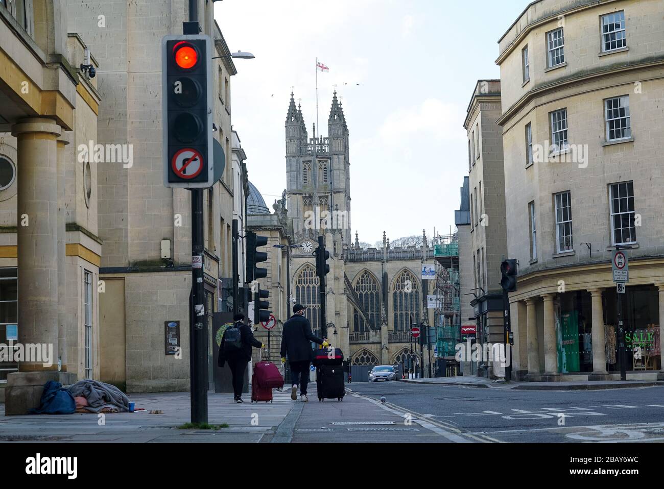 Homeless in Bath During COVID-19 Pandemic Stock Photo - Alamy