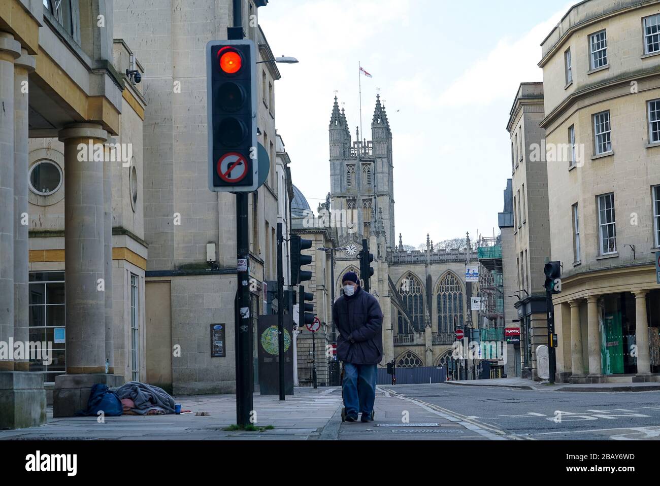 Homeless in Bath During COVID-19 Pandemic Stock Photo - Alamy