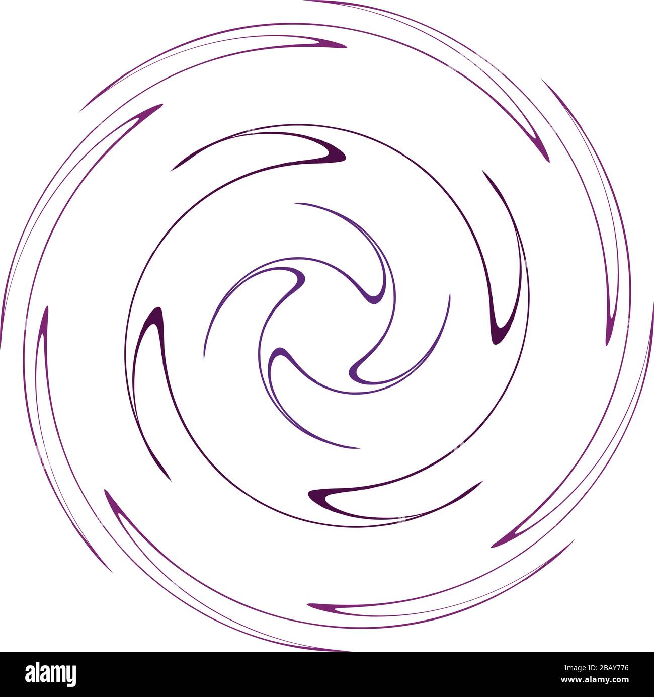 monochrome cyclic, cycle concentric rings. revolved spiral, vortex ...