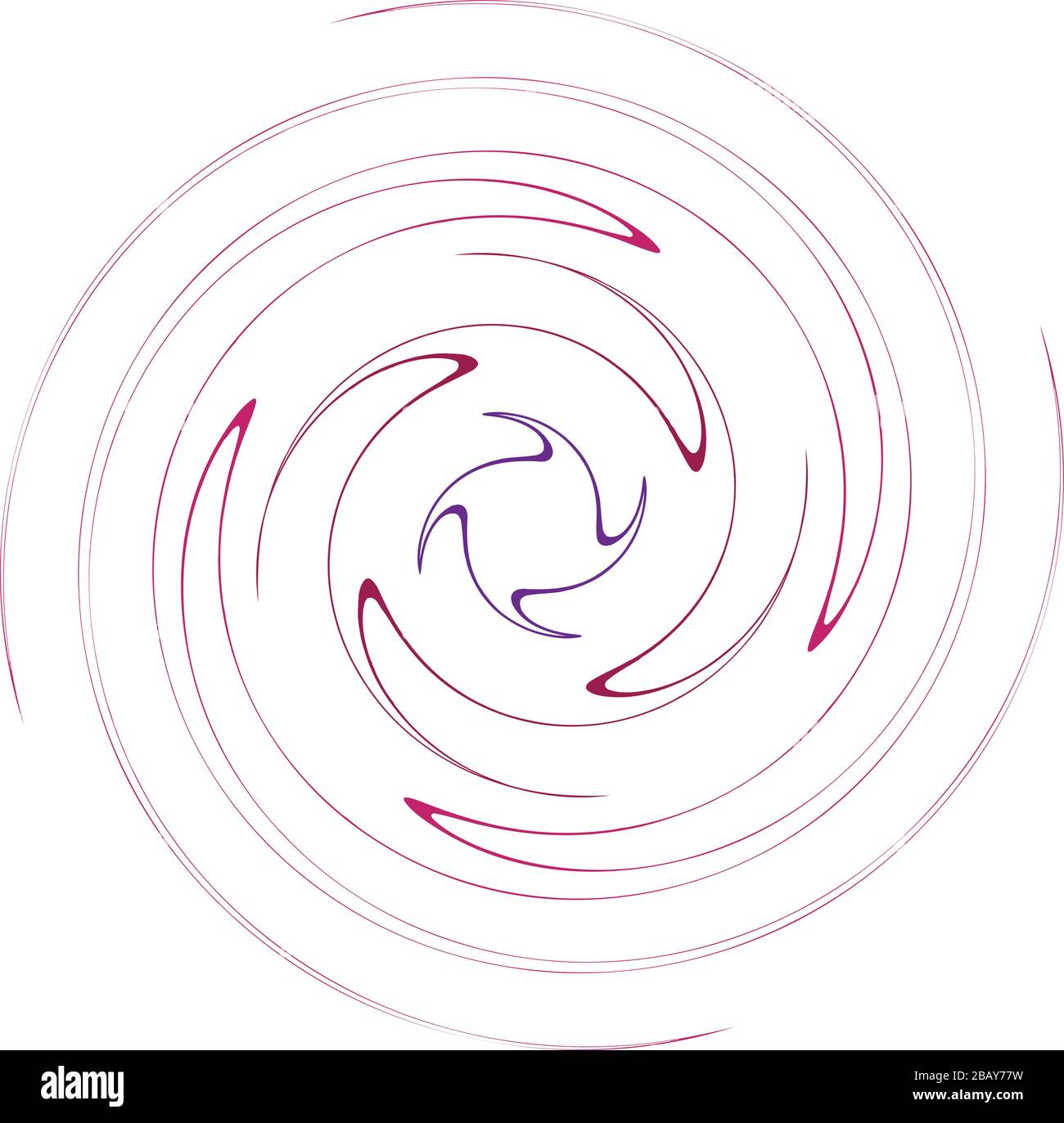 monochrome cyclic, cycle concentric rings. revolved spiral, vortex ...