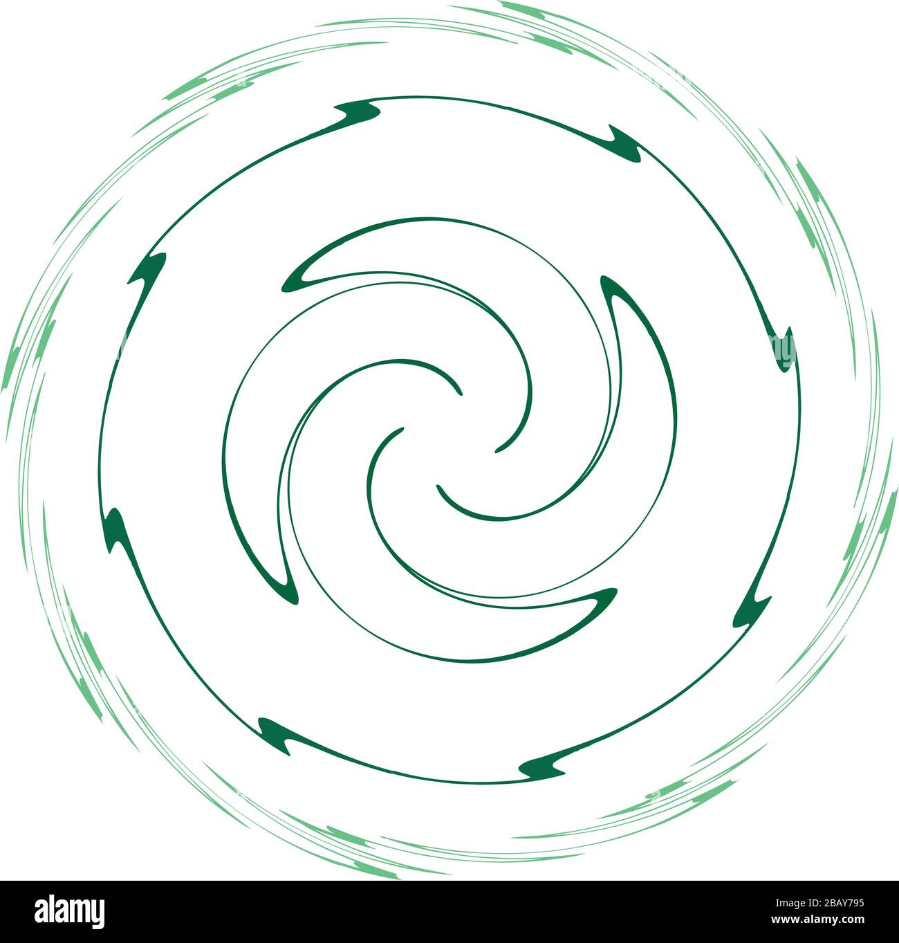 monochrome cyclic, cycle concentric rings. revolved spiral, vortex ...