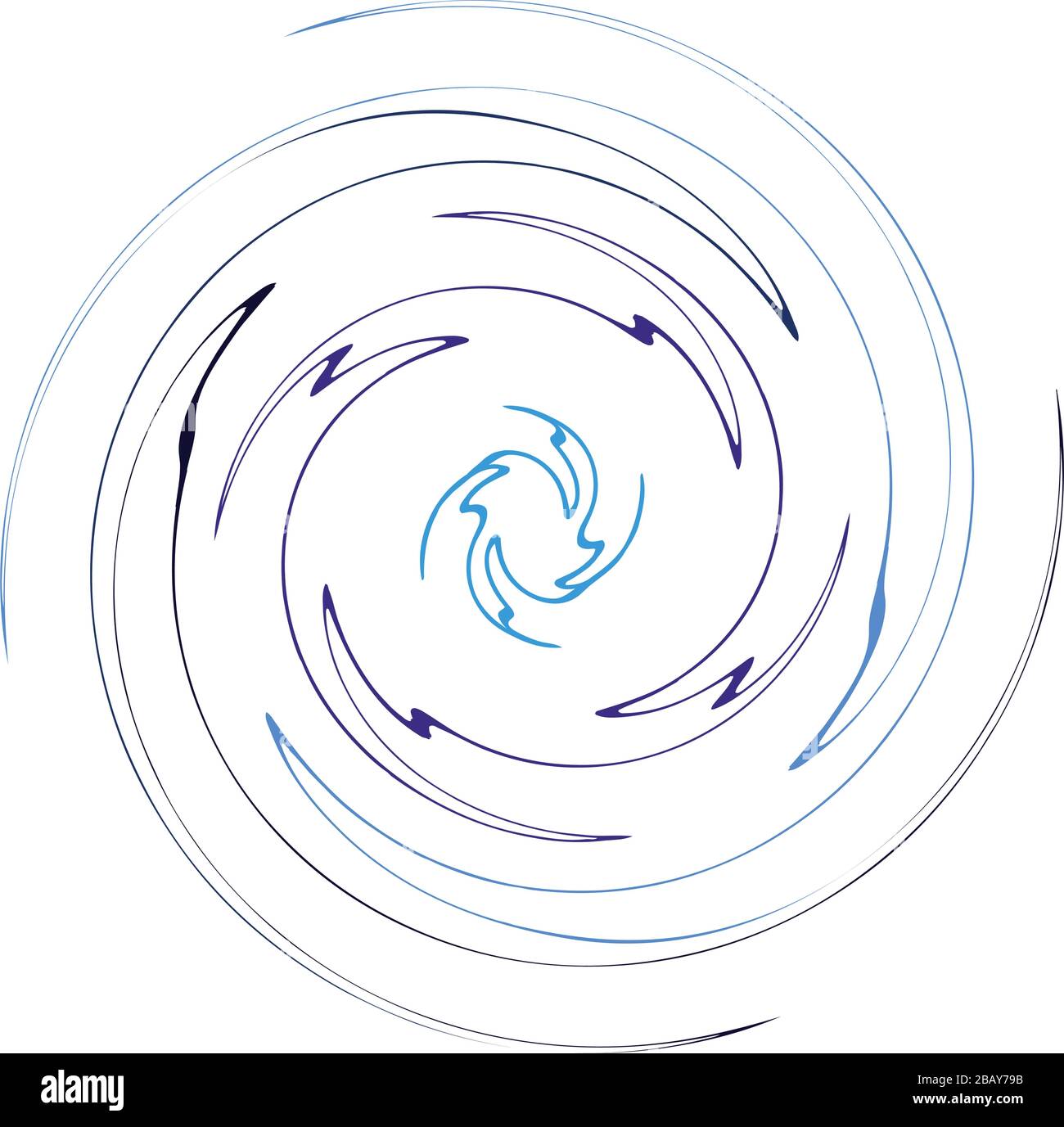 monochrome cyclic, cycle concentric rings. revolved spiral, vortex ...