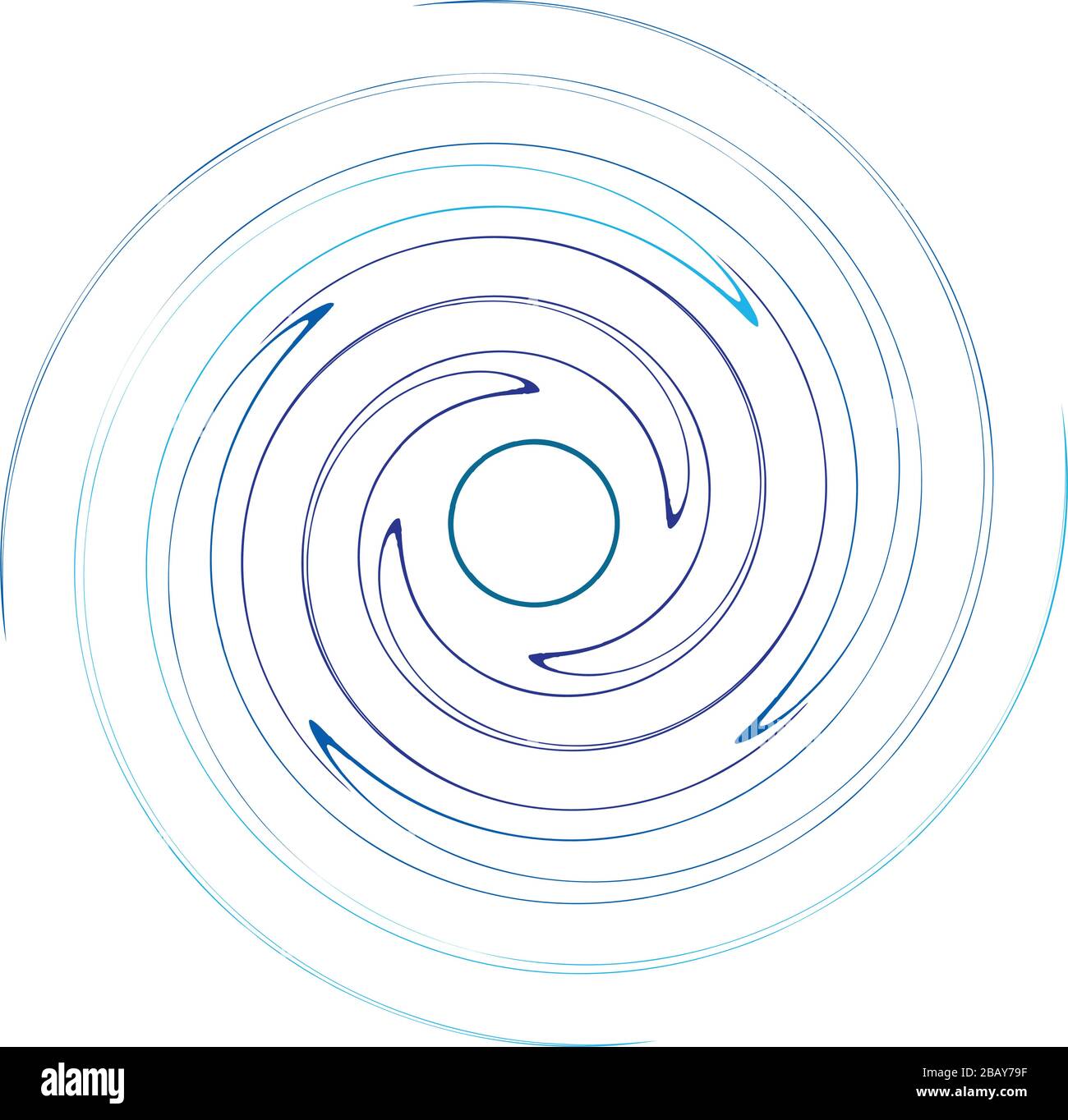 monochrome cyclic, cycle concentric rings. revolved spiral, vortex ...