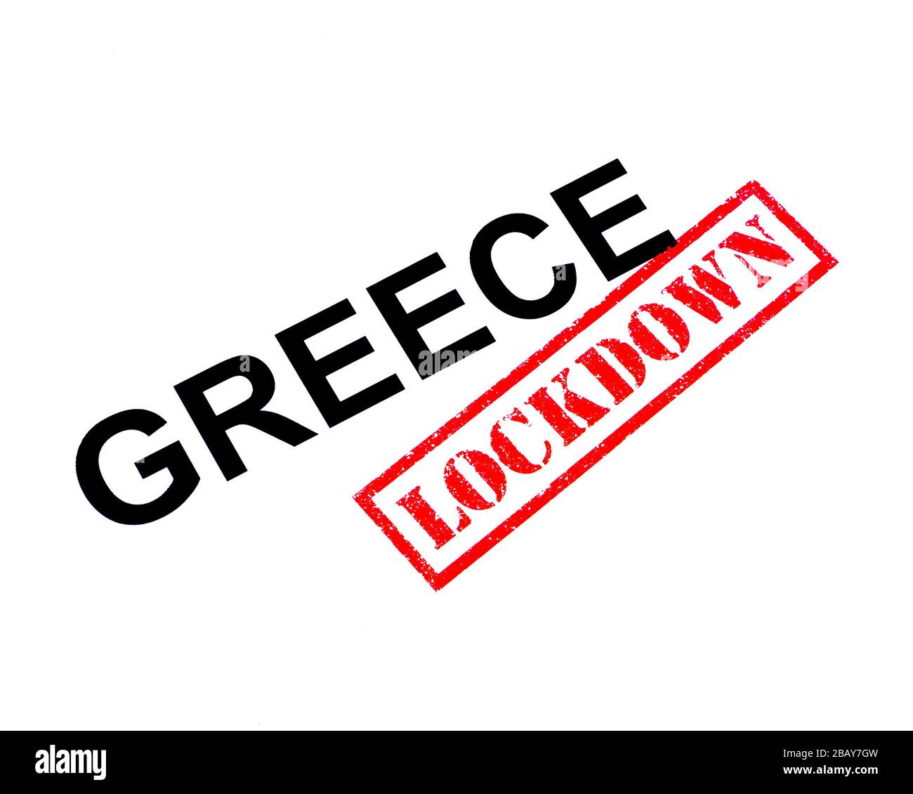 Lockdown greece hi-res stock photography and images - Alamy