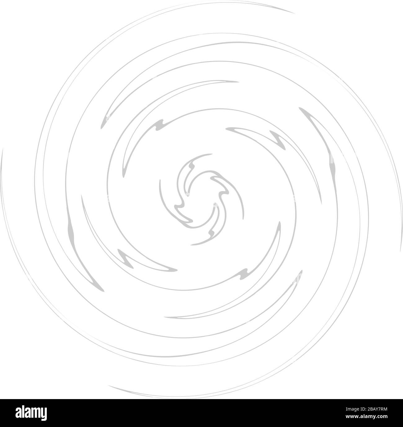 Monochrome volute, vortex shapes. Twisted helix elements. Rotation ...