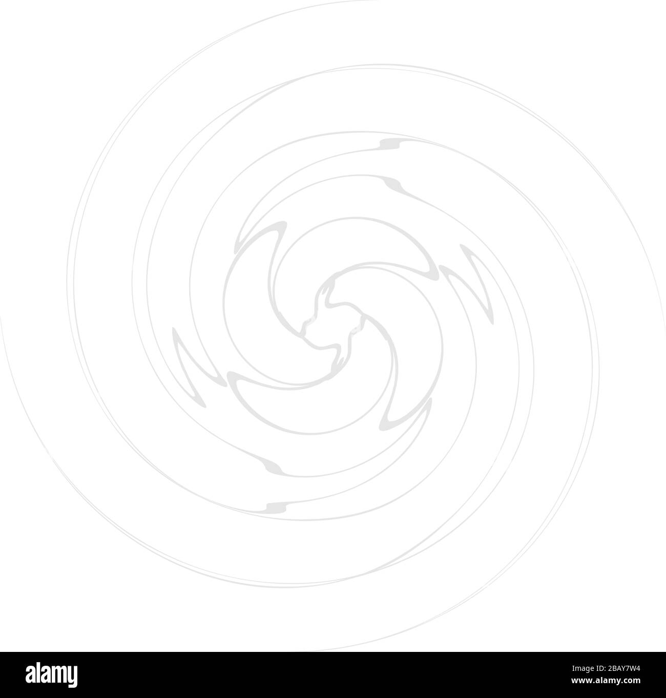 Monochrome volute, vortex shapes. Twisted helix elements. Rotation ...