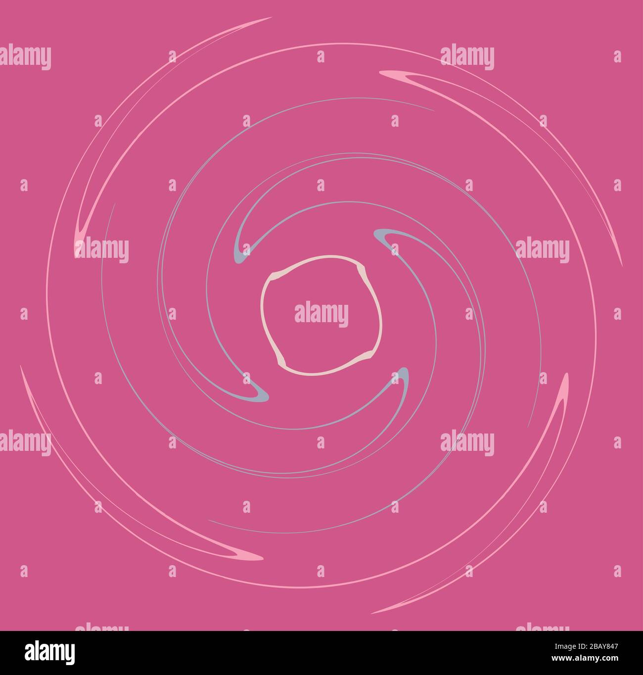 Single mottled, multi-color and colorful spiral, swirl, twirl element ...