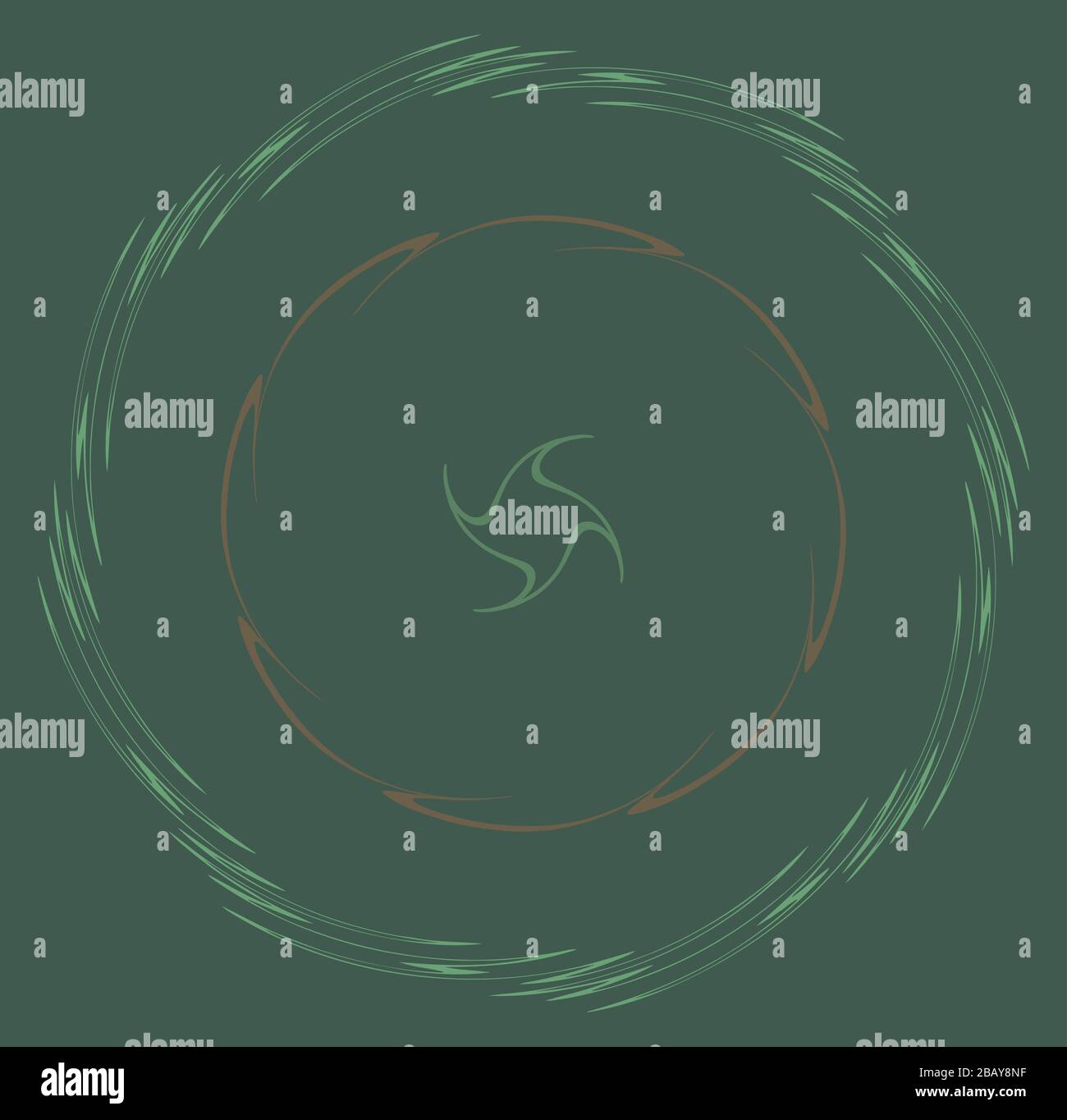 colorful, multicolor and monochrome cyclic, cycle concentric ring ...