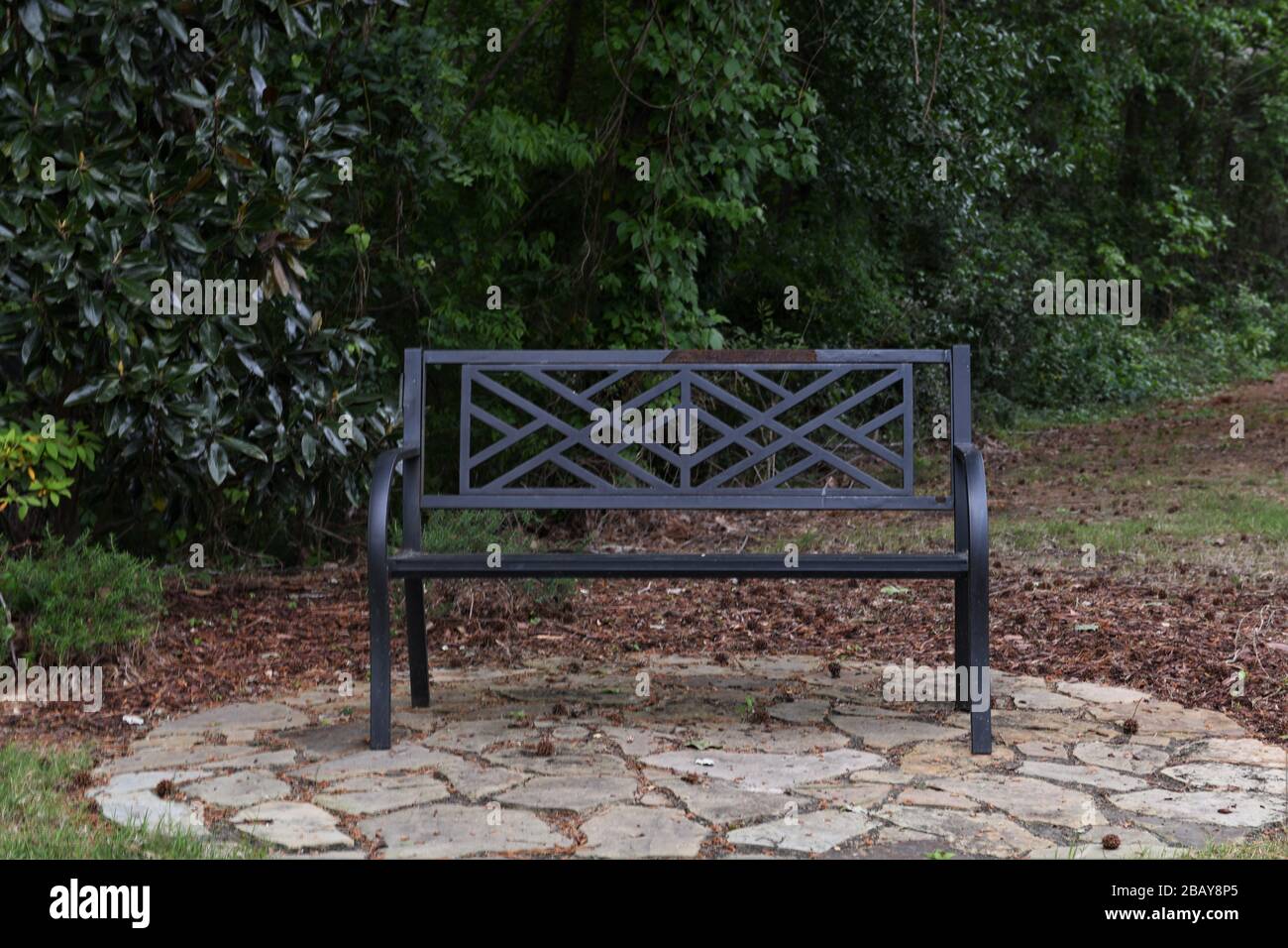The old rusty park bench Stock Photo - Alamy