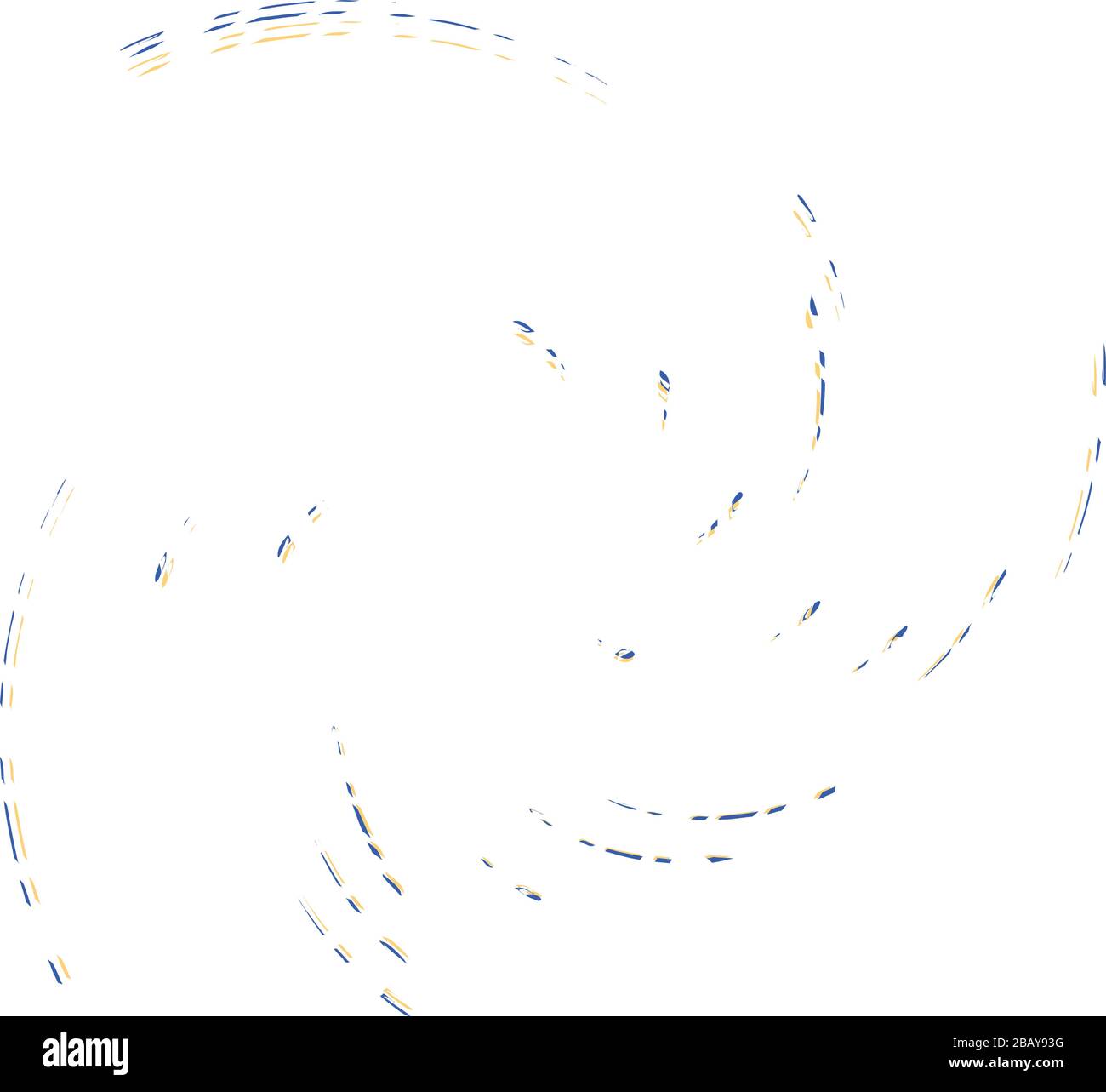Single-colored, monochrome twirl, swirl. Shape with rotation, spin ...