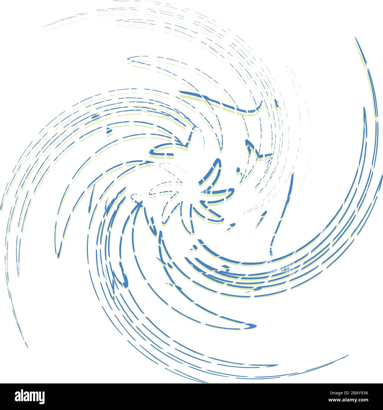 Single-colored, monochrome twirl, swirl. Shape with rotation, spin ...