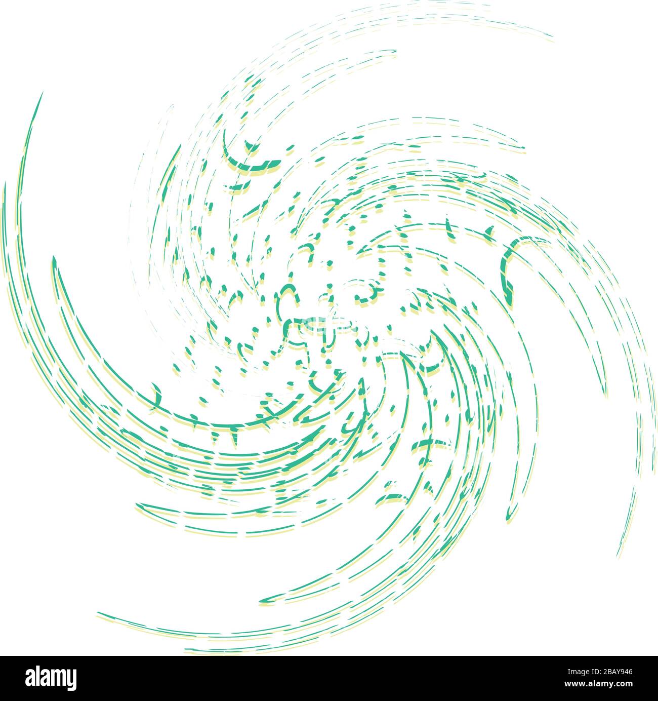 Single-colored, monochrome twirl, swirl. Shape with rotation, spin ...