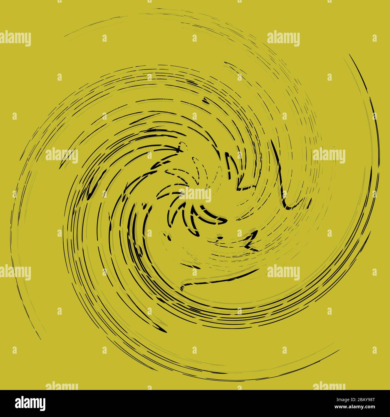 Monochrome volute, vortex shapes. Twisted helix elements. Rotation ...