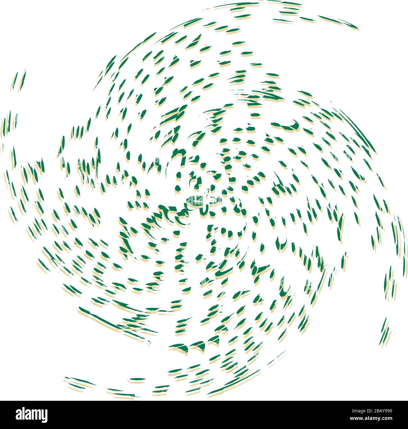 Single-colored, monochrome twirl, swirl. Shape with rotation, spin ...