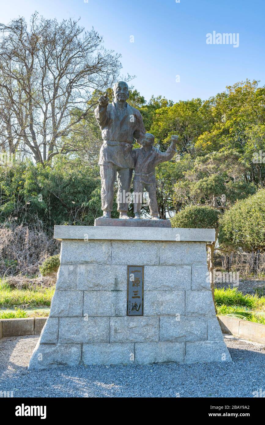 Statue of Yoshikawa Sakae, Sakitama ancient tomb park, Gyoda City ...