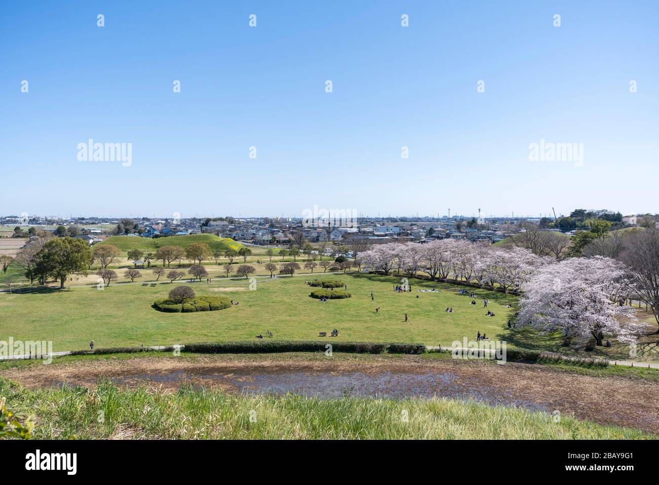 Sakitama ancient tomb park, Gyoda City, Saitama Prefecture, Japan Stock ...