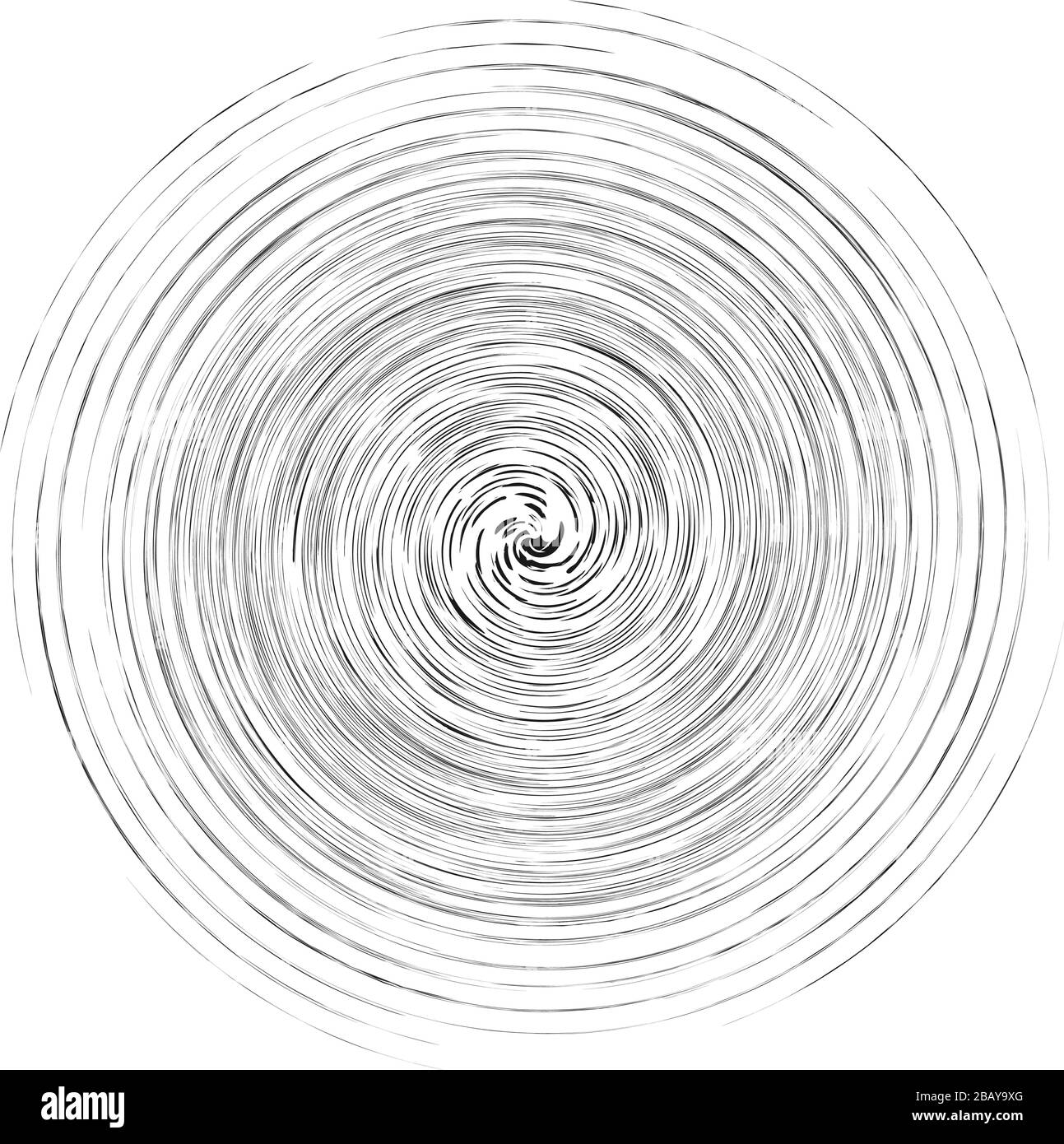 Smudge, smear, grungy monochrome, black and white volute, vortex shape ...