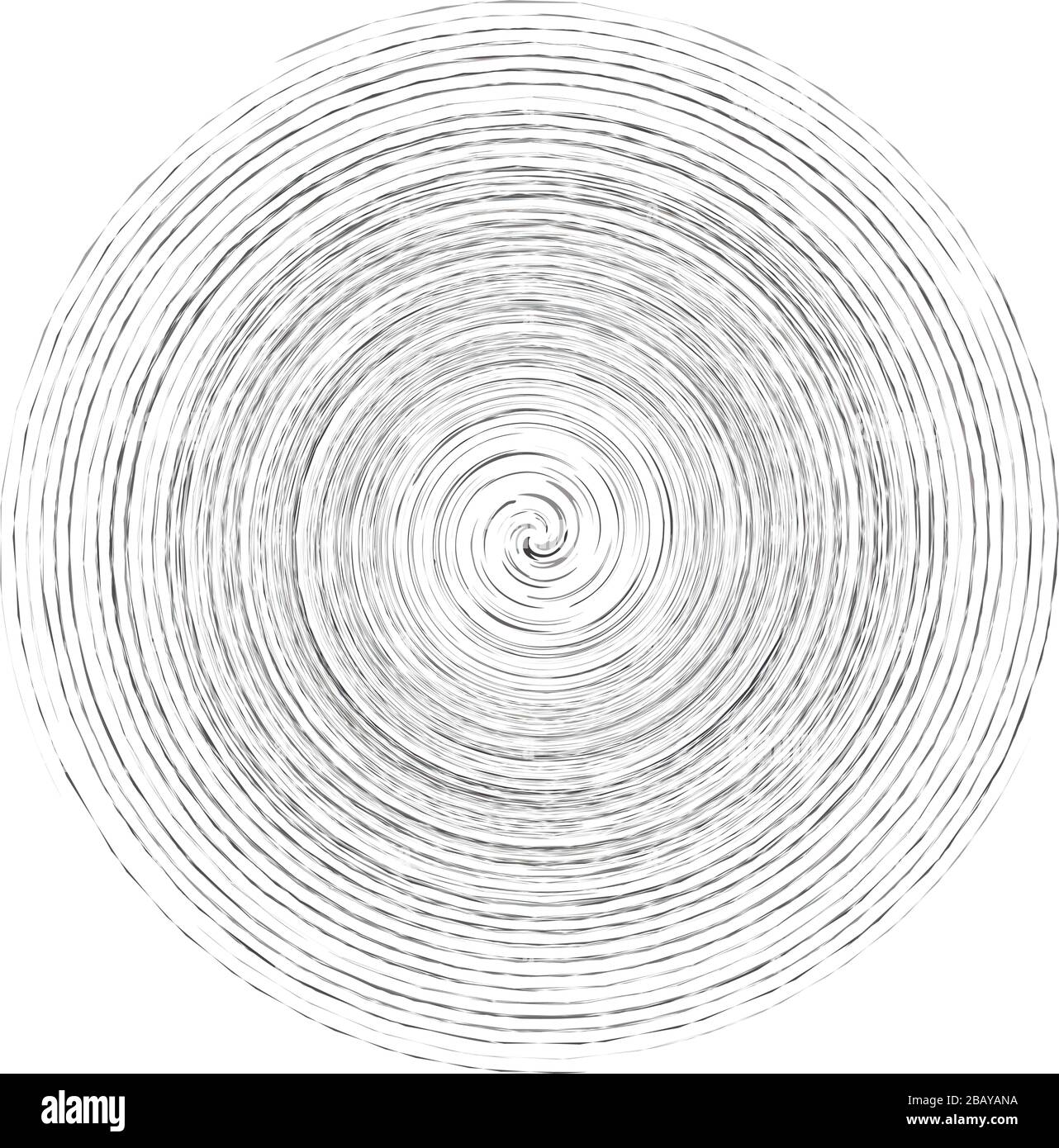 Cream smudge, smear abstract spiral design element. Swirl, twirl shape ...