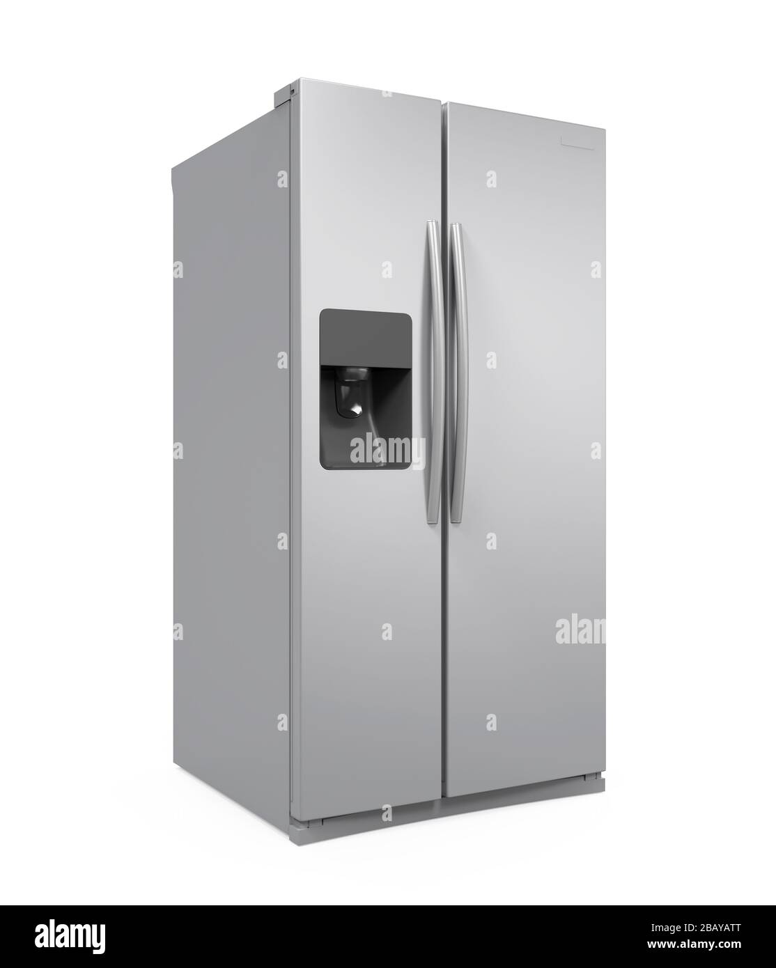 Modern Refrigerator Isolated Stock Photo - Alamy