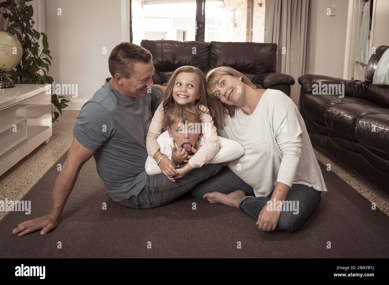 COVID-19 pandemic - lockdown. Stay at home, save lives. Caucasian ...