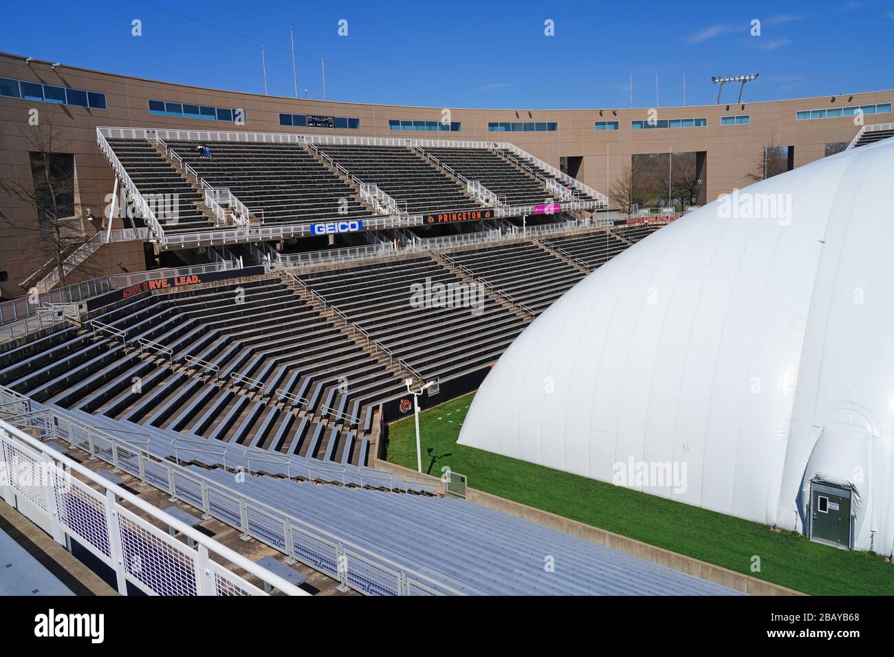 PRINCETON, NJ -26 MAR 2020- View of the Powers Field stadium on the ...
