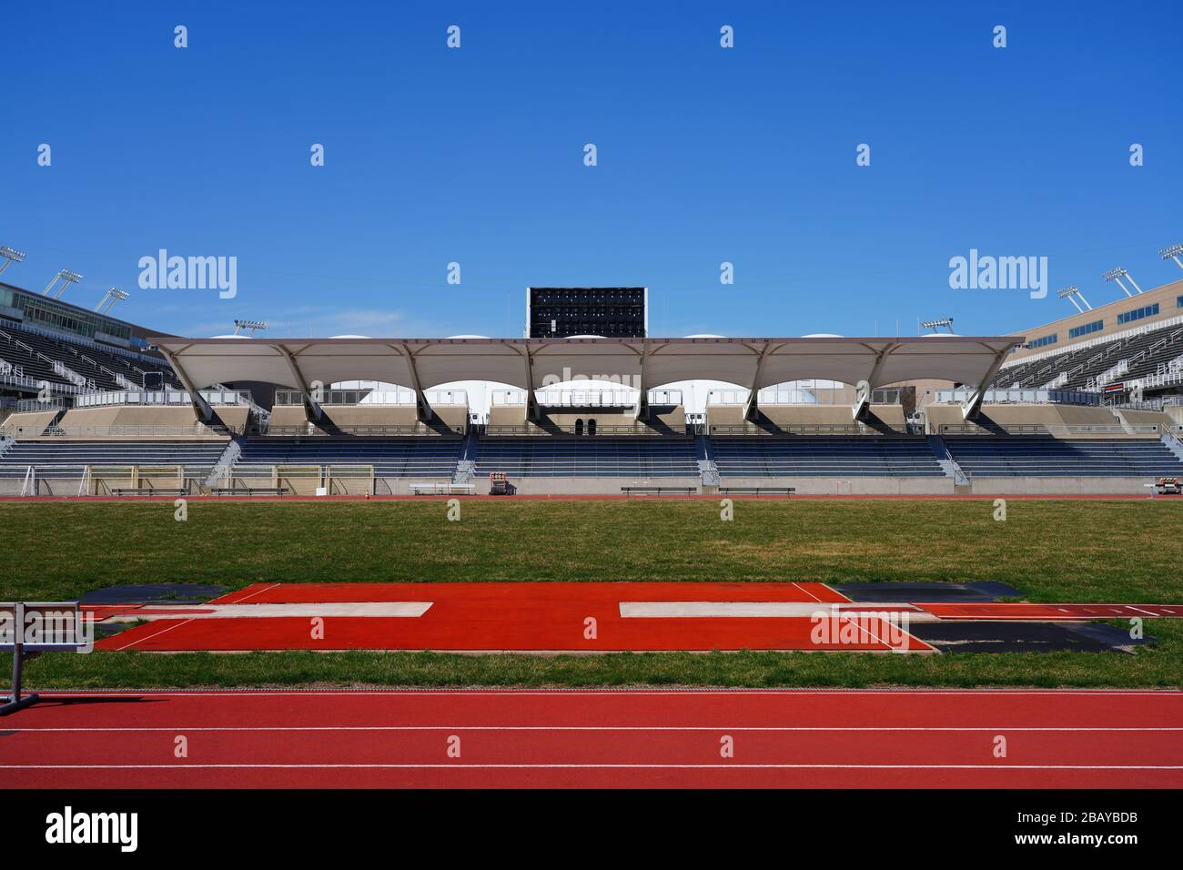 PRINCETON, NJ -26 MAR 2020- View of the Powers Field stadium on the ...
