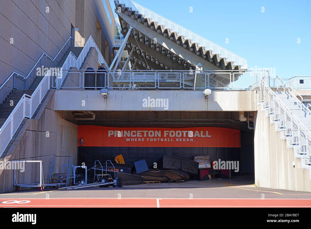 PRINCETON, NJ -26 MAR 2020- View of the Powers Field stadium on the ...
