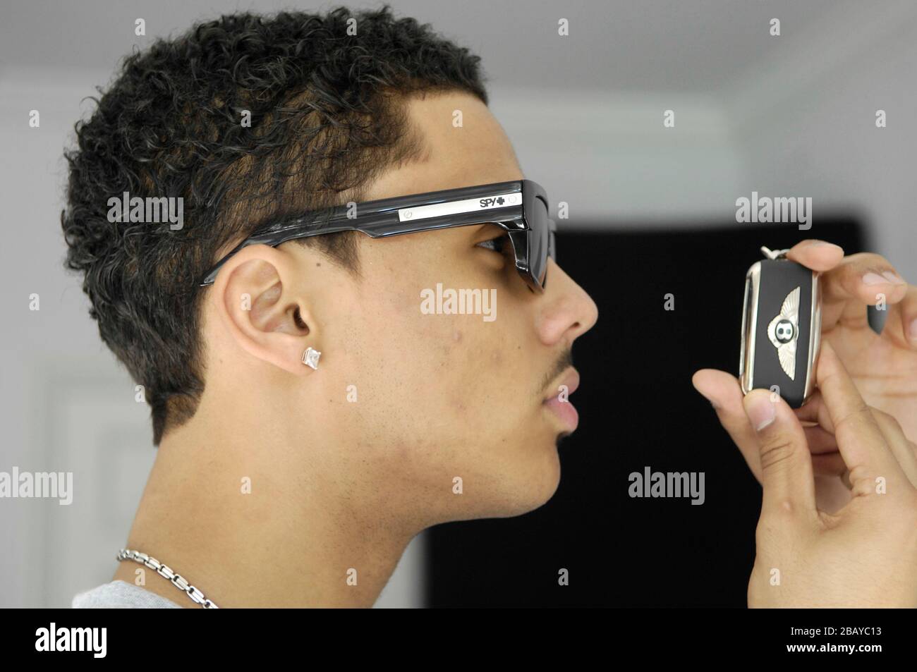 Actor and singer Quincy Brown on set of a music video on July 18, 2010 ...