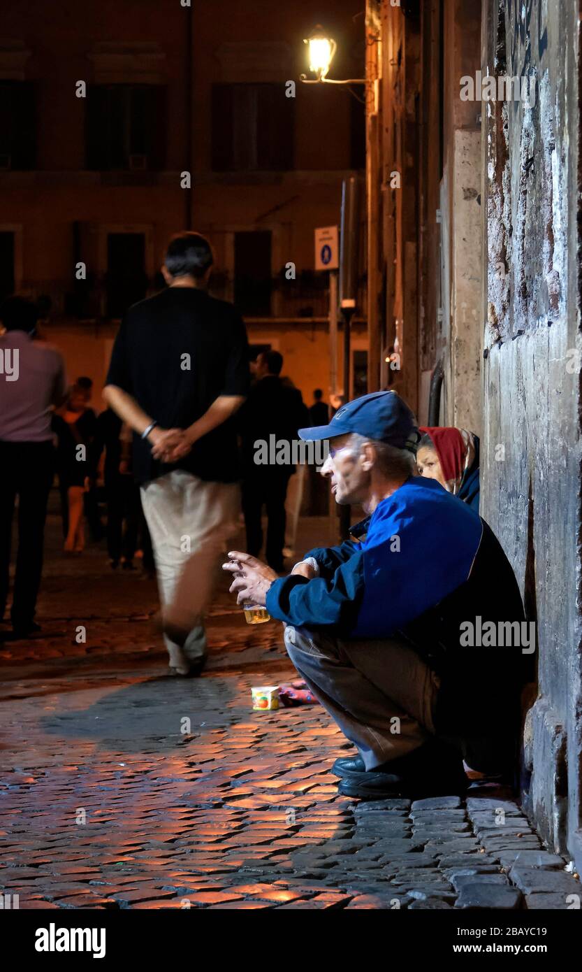 Street scene, Rome, Italy, color Stock Photo - Alamy