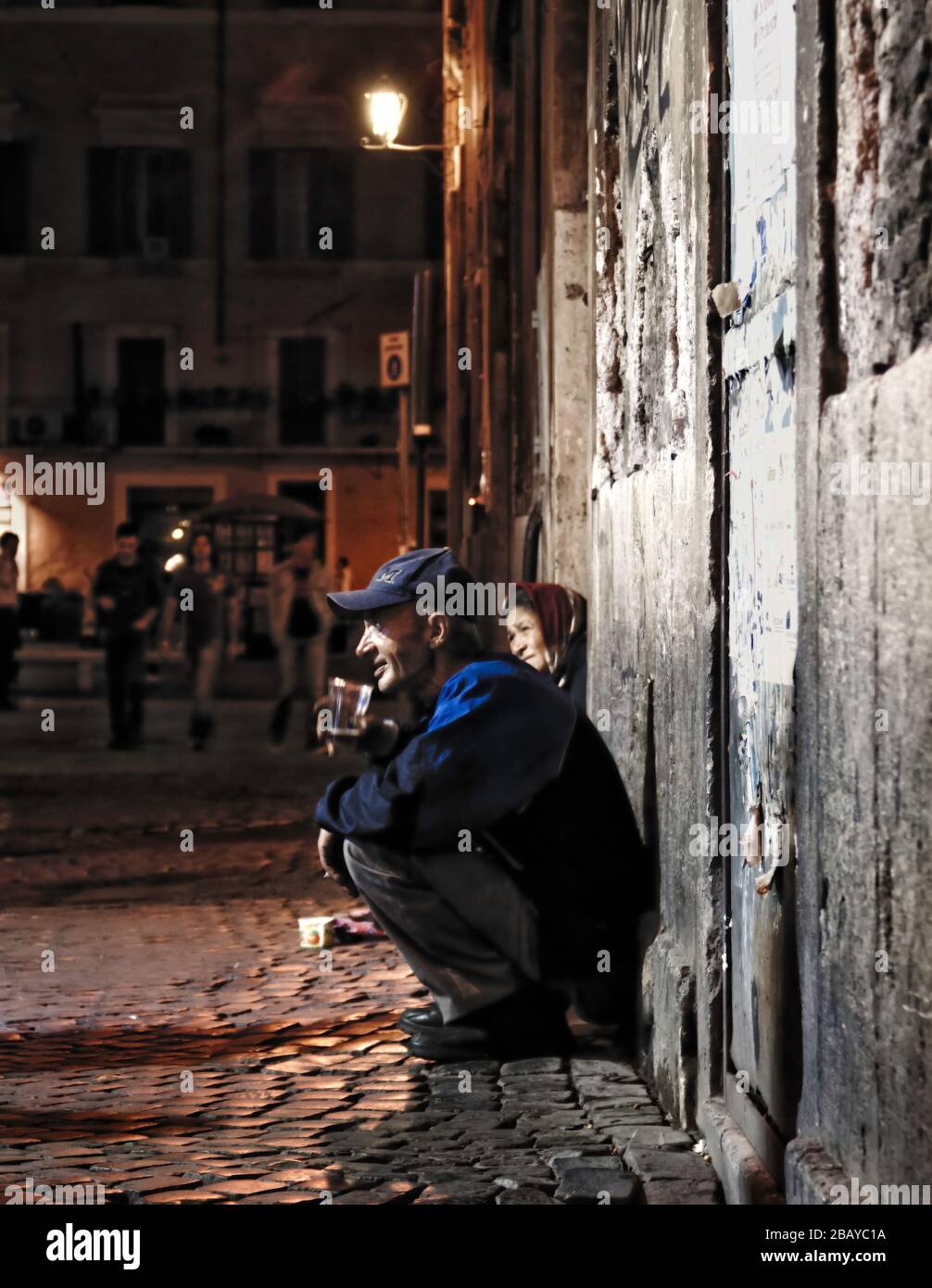Street scene, Rome, Italy, color Stock Photo - Alamy
