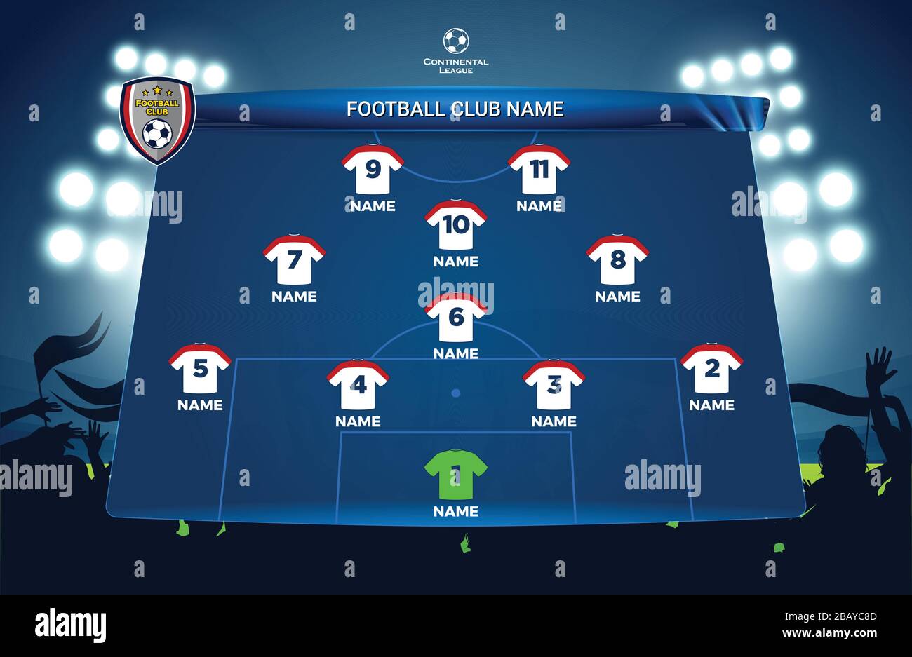 Football (soccer) competition illustration concept Stock Vector Image ...