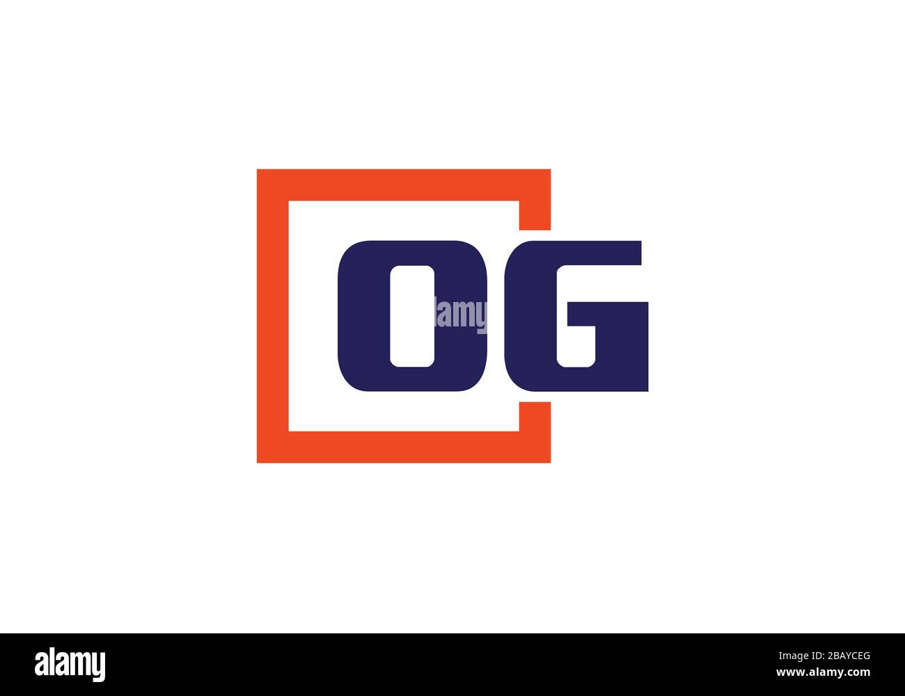 O G Initial Letter Logo design vector template, Graphic Alphabet Symbol ...