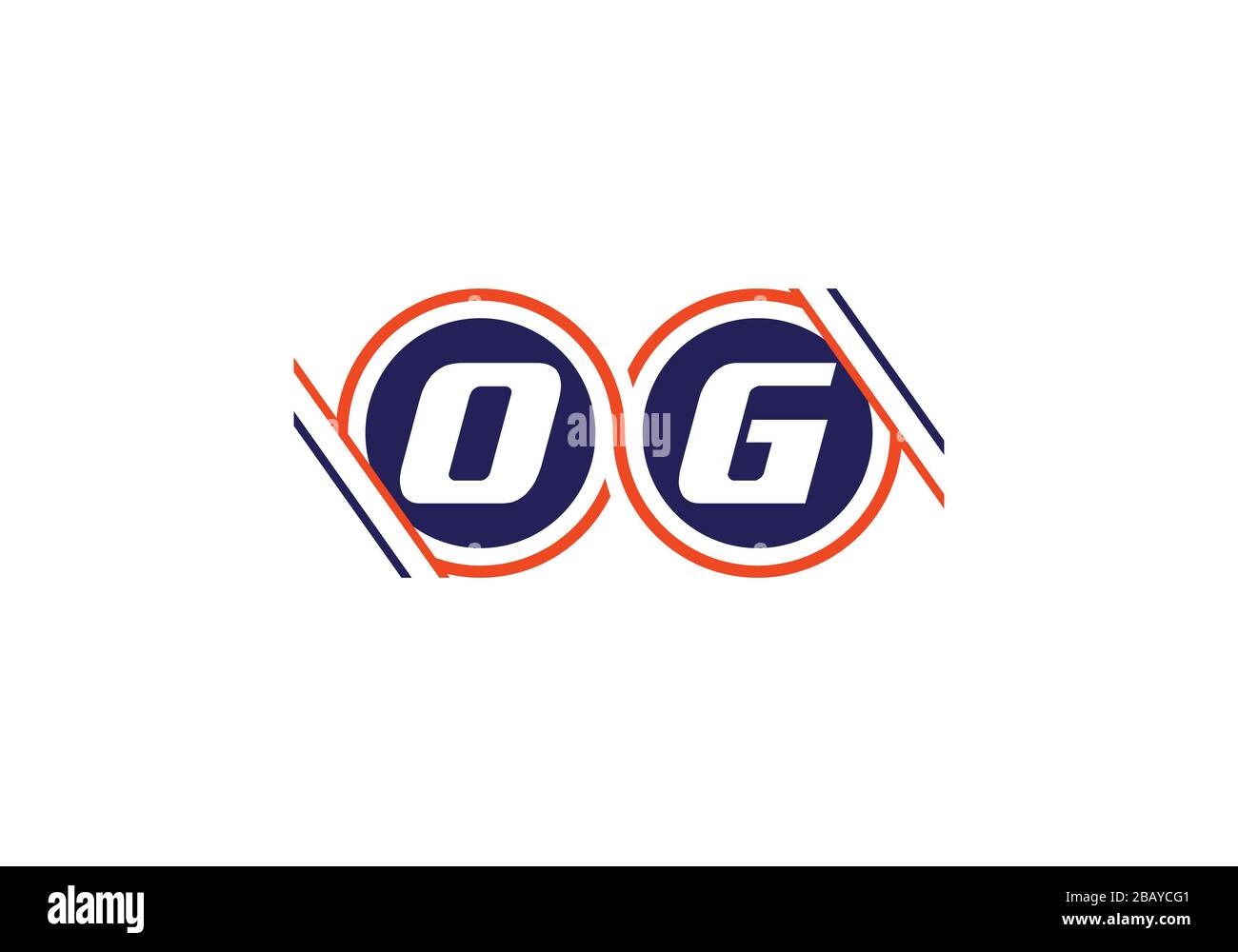O G Initial Letter Logo design vector template, Graphic Alphabet Symbol ...