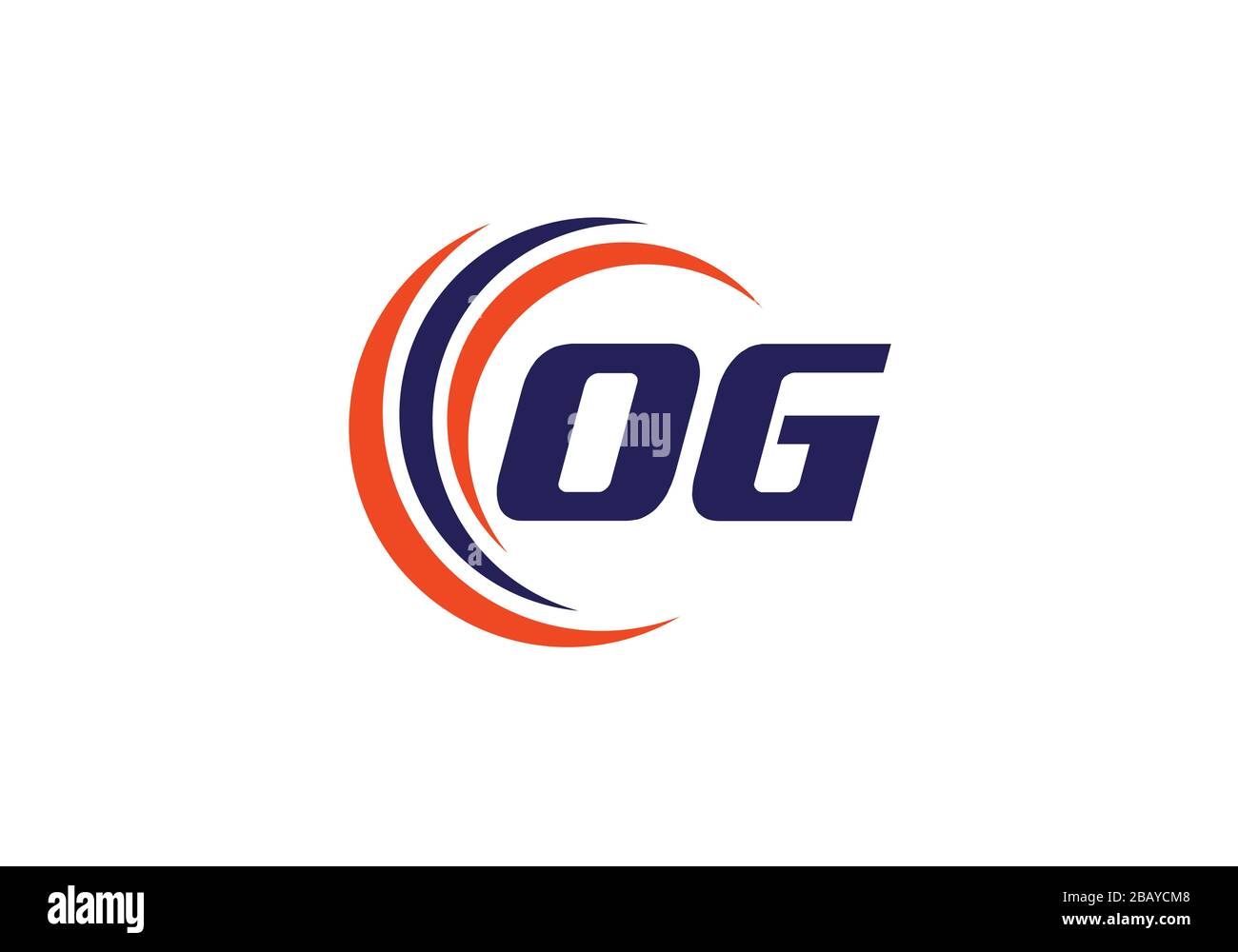 O G Initial Letter Logo design vector template, Graphic Alphabet Symbol ...